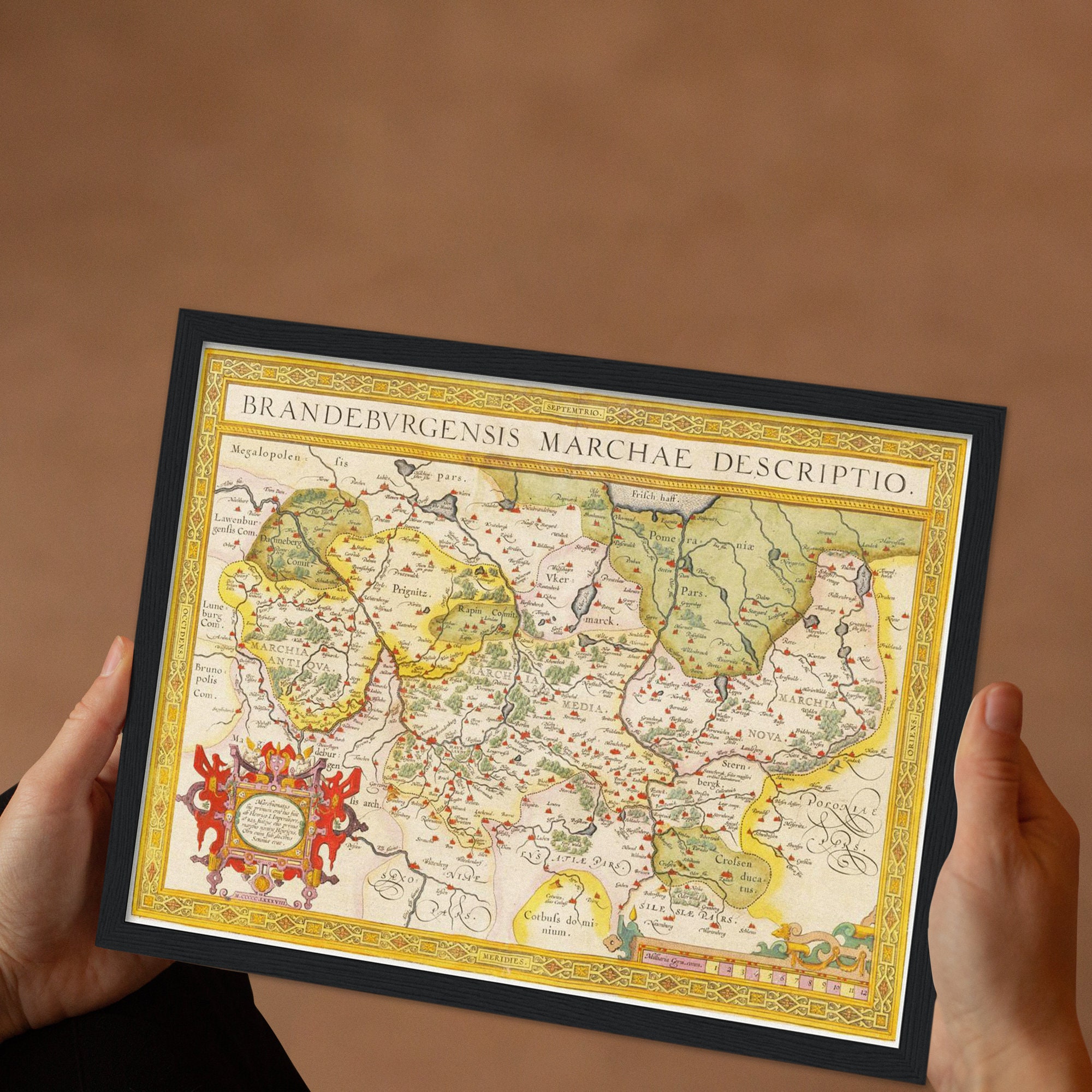 Historical Map of Brandenburg Around 1609 - Etsy