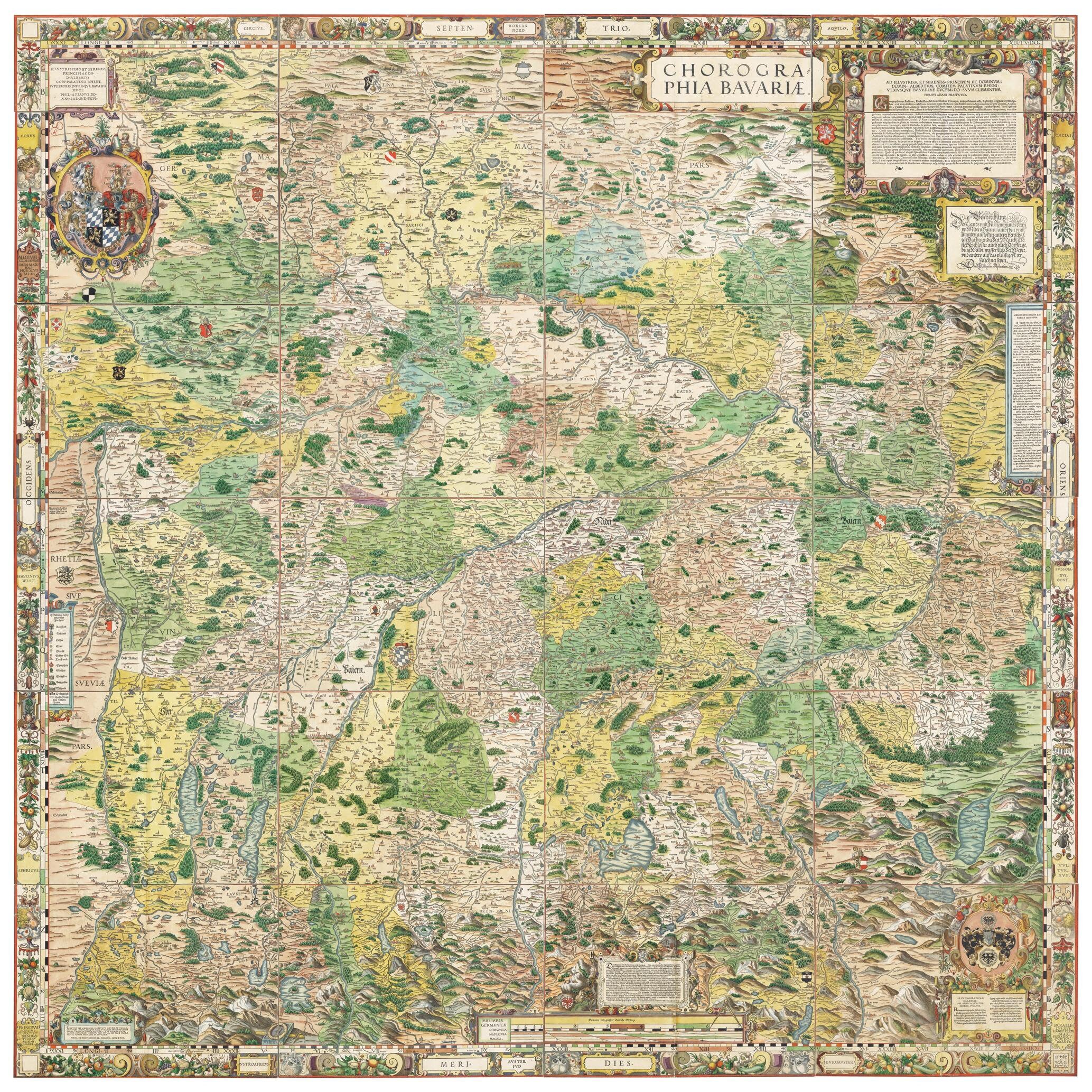 Historical Map of Bavaria Around 1568 - Etsy