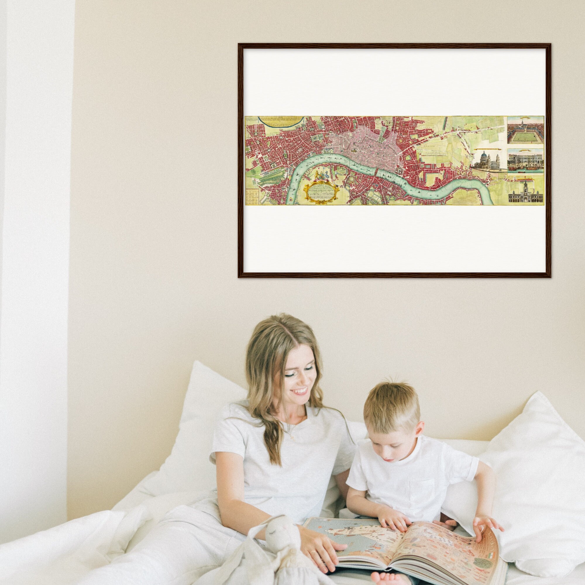 Historical City Map London Around 1736 - Etsy