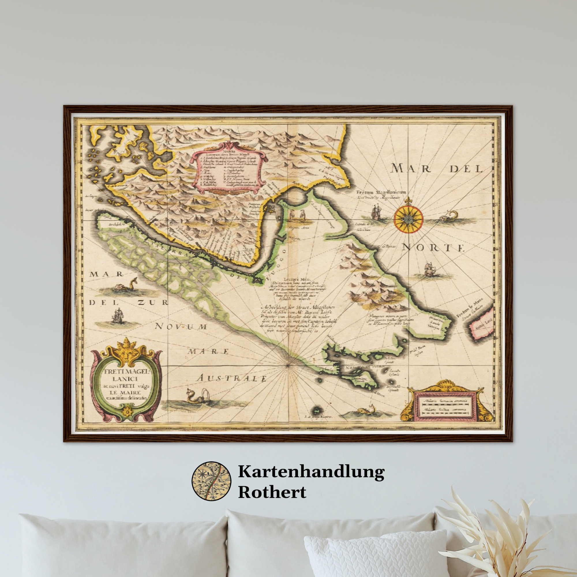 Historical Cape Horn Map Around 1694 - Etsy