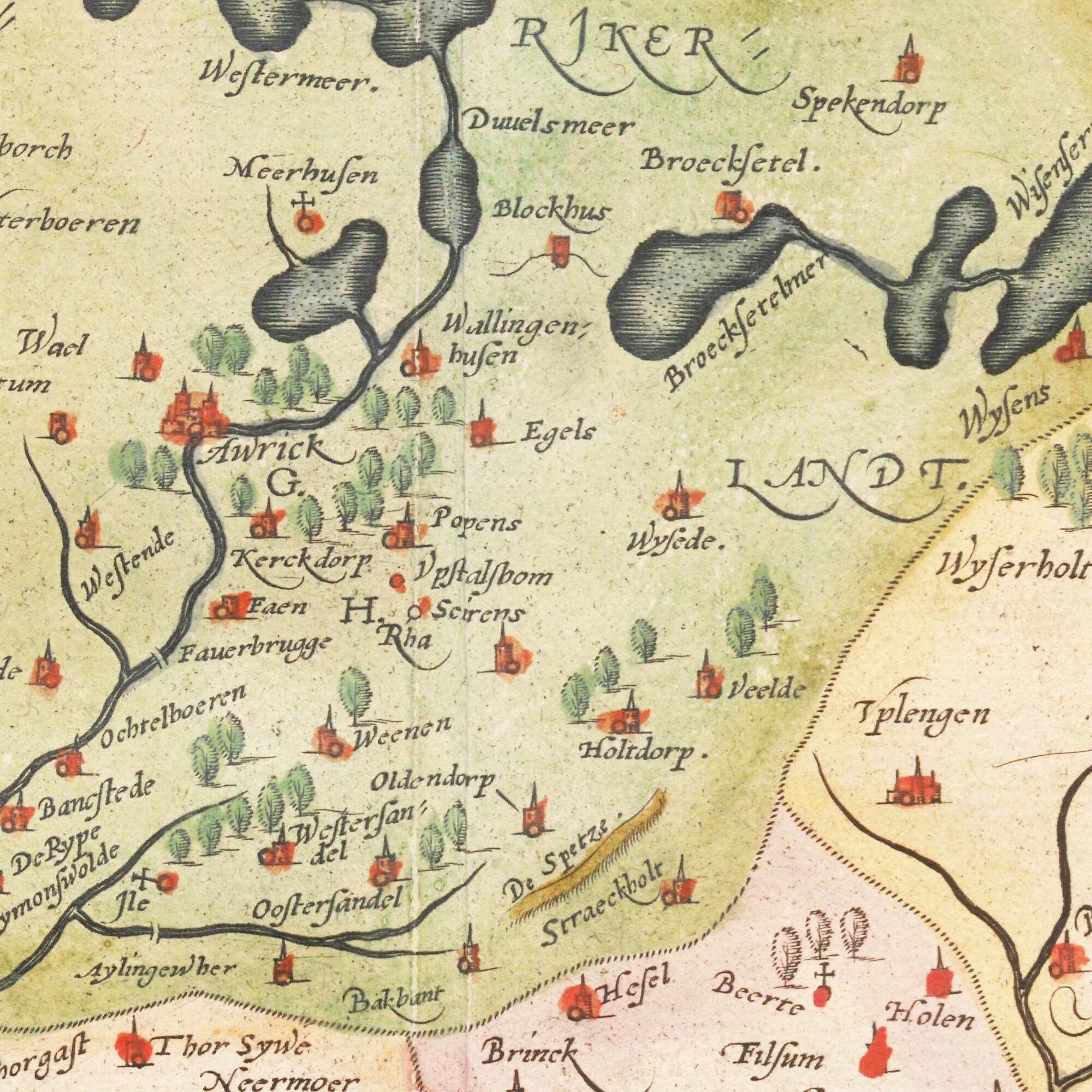 Historical Map of East Frisia Around 1609 High Quality Print - Etsy ...