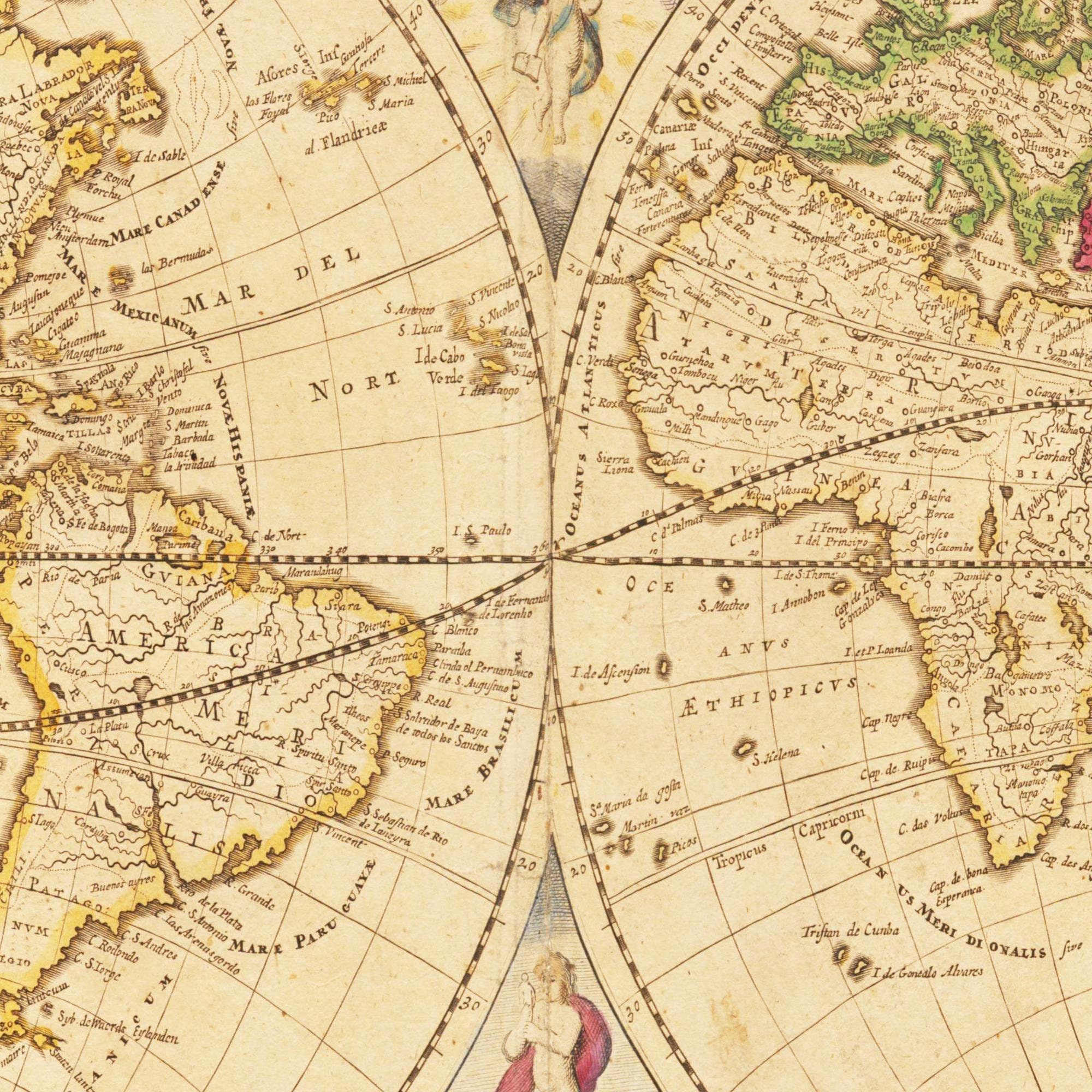 Historical Map of the World Around 1737 - Etsy