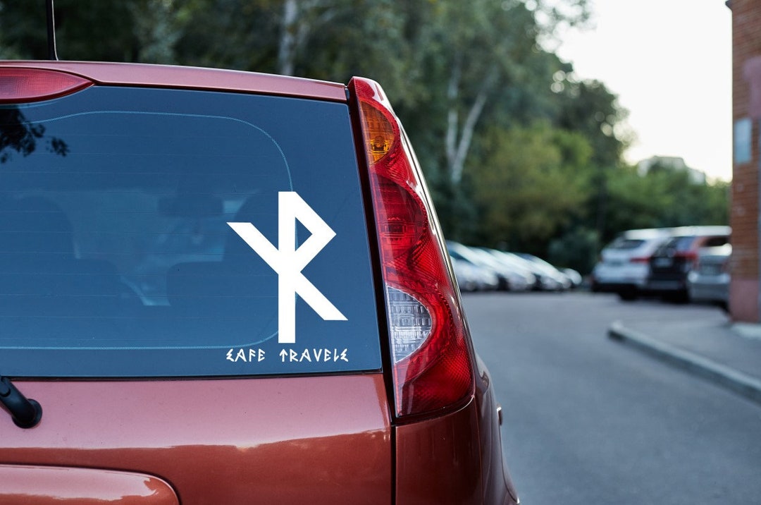 Safe Travels Norse Viking Decal Free Shipping Vinyl Decal Custom Decal ...