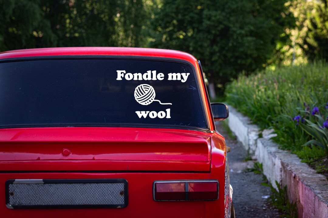 Fondle My Wool Decal Free Shipping Vinyl Decal Custom Decal - Etsy
