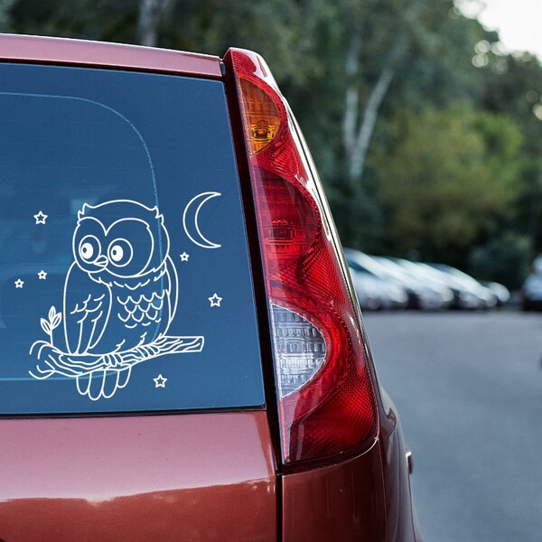 Owl Car Decal - Etsy