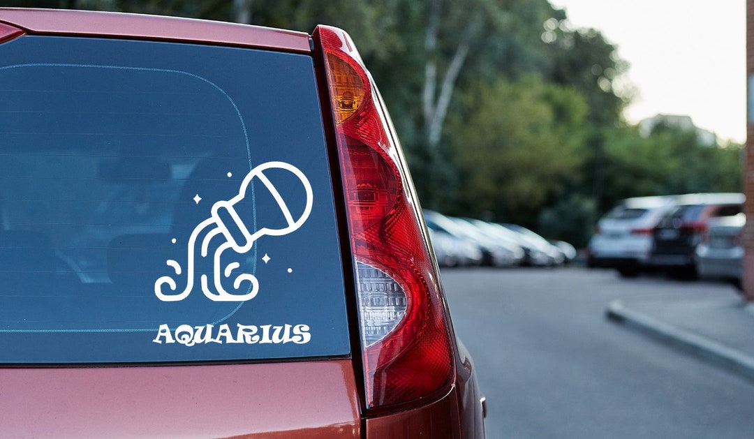 Aquarius Decal Free Shipping Vinyl Decal Custom Decal Car Sticker ...