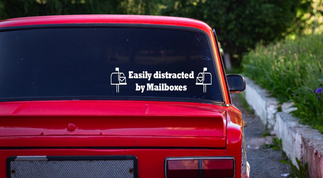 Easily Distracted by Mailboxes Car Decal Free Shipping Vinyl Decal ...