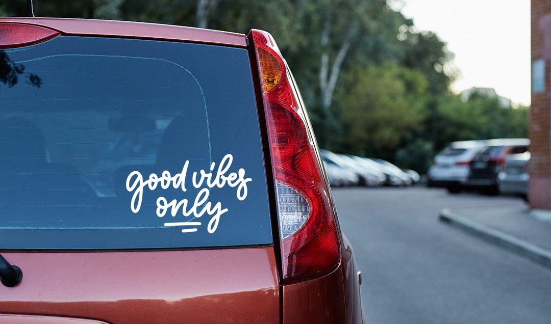 Good Vibes Only Decal Free Shipping Vinyl Decal Custom Decal Car ...