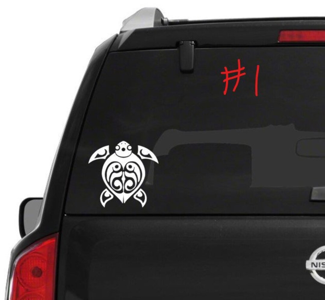 Turtle Car Decal Free Shipping Vinyl Decal Custom Decal Car Sticker - Etsy