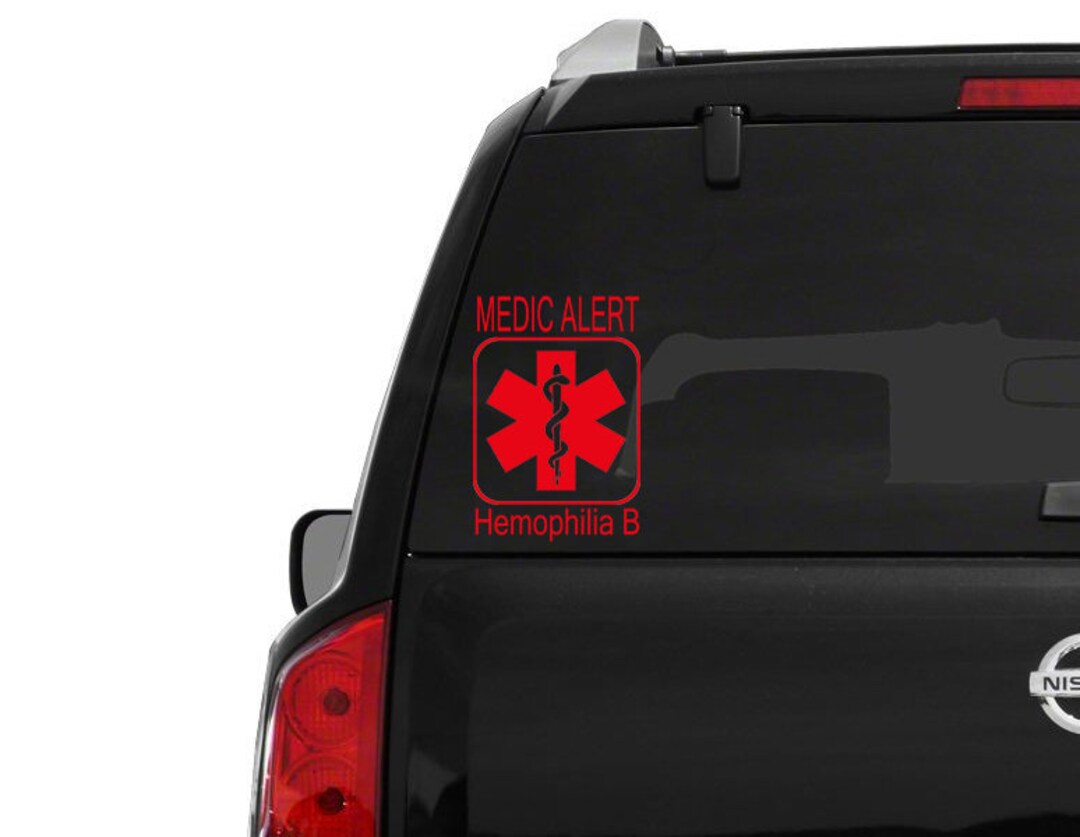 Medic Alert Decal Free Shipping Vinyl Decal Custom Decal Car Sticker ...