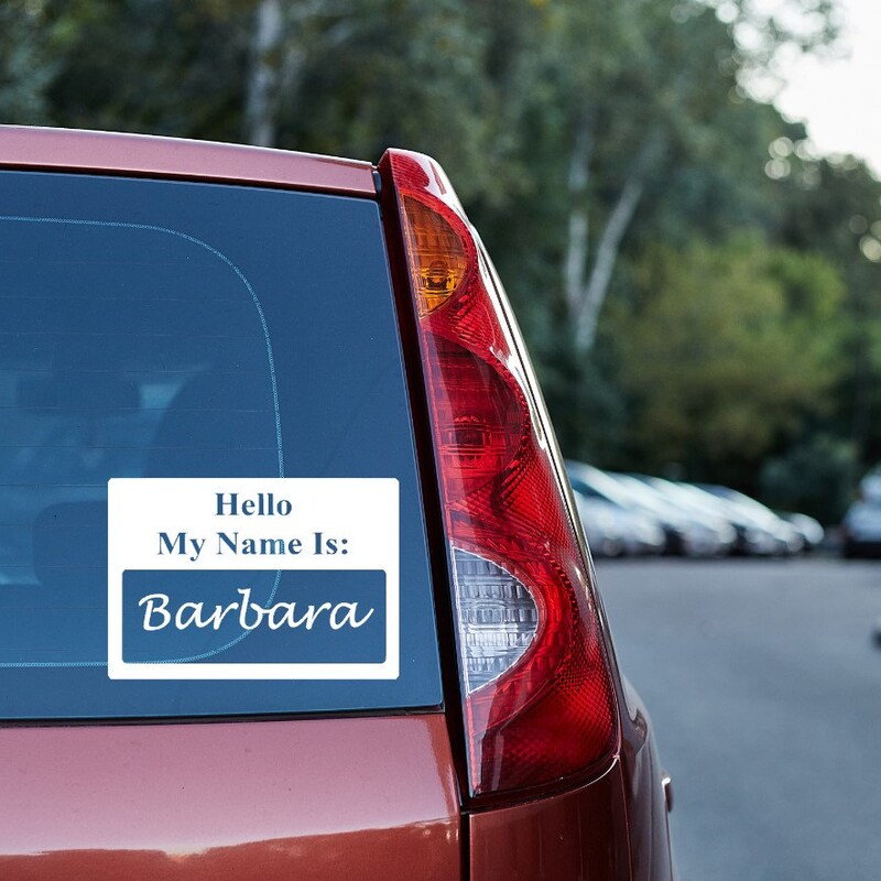 Custom Hello My Name is Sticker - Etsy