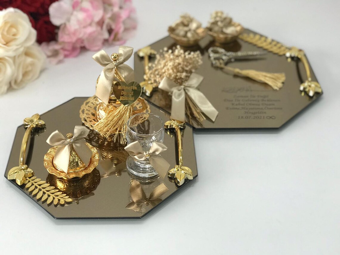 Personalized Engagement Tray set Engagement Ring Wedding | Etsy