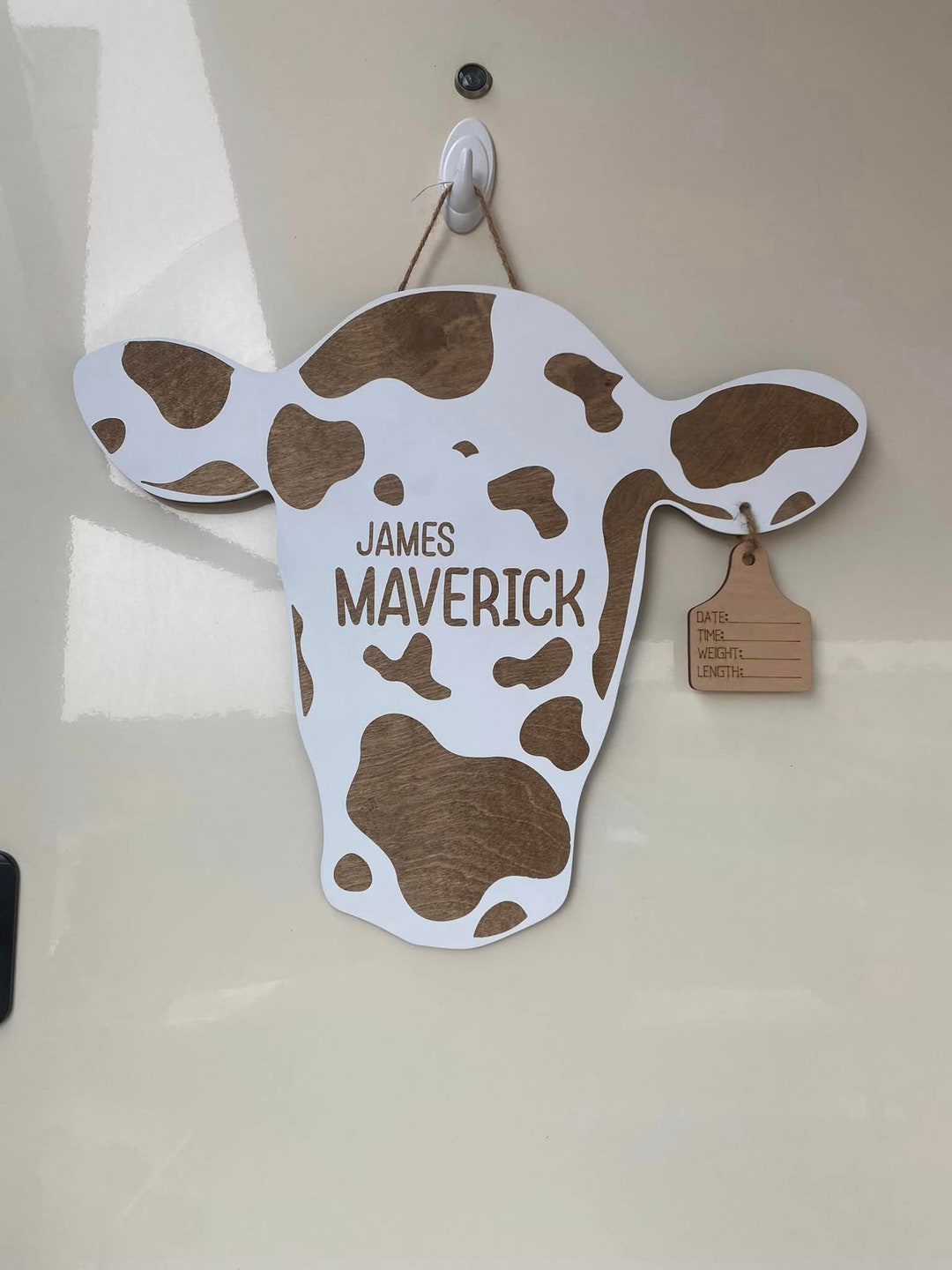 Western Birth Announcement Birth Stat Sign Hospital Door - Etsy