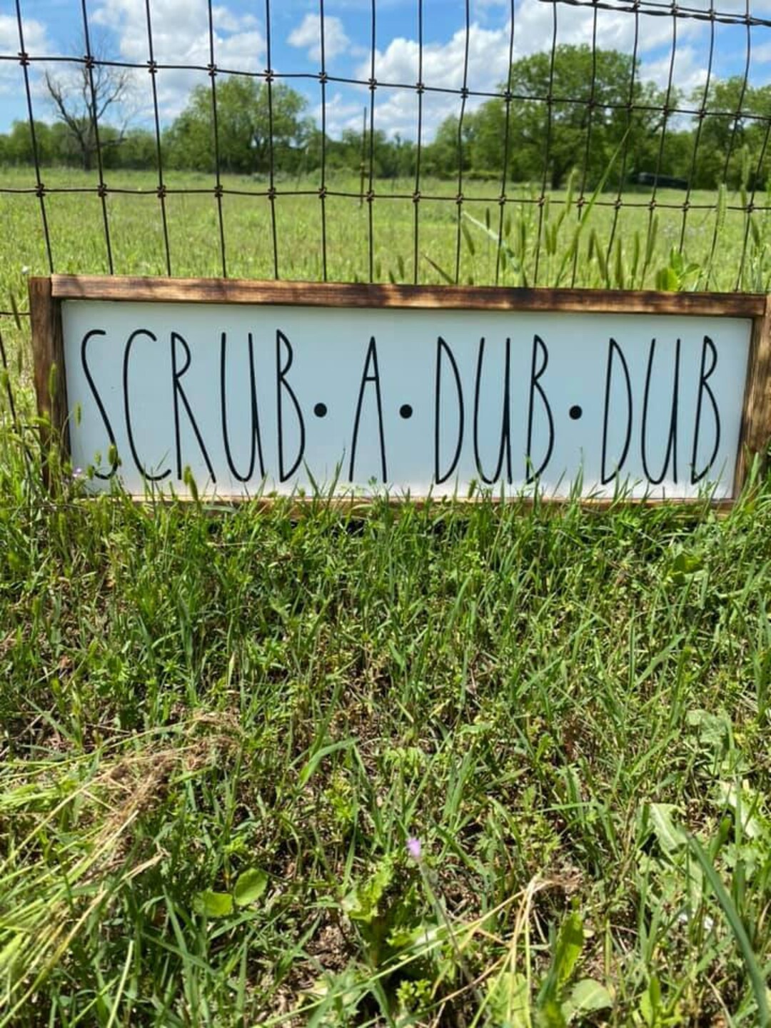 Scrub A Dub Dub Sign, Rea Dunn Inspired Sign, Funny Bathroom Sign ...