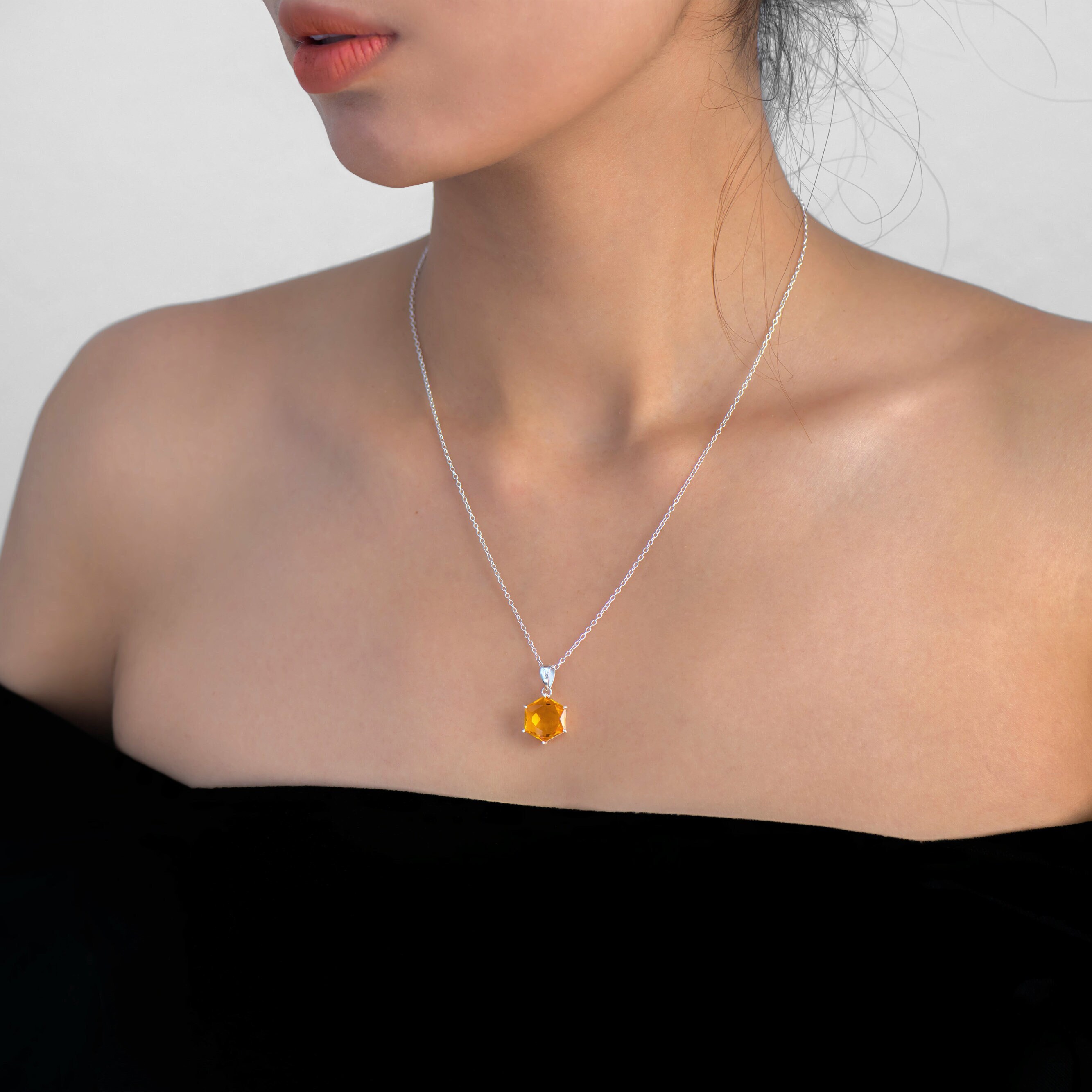 Yellow Crystal Necklace