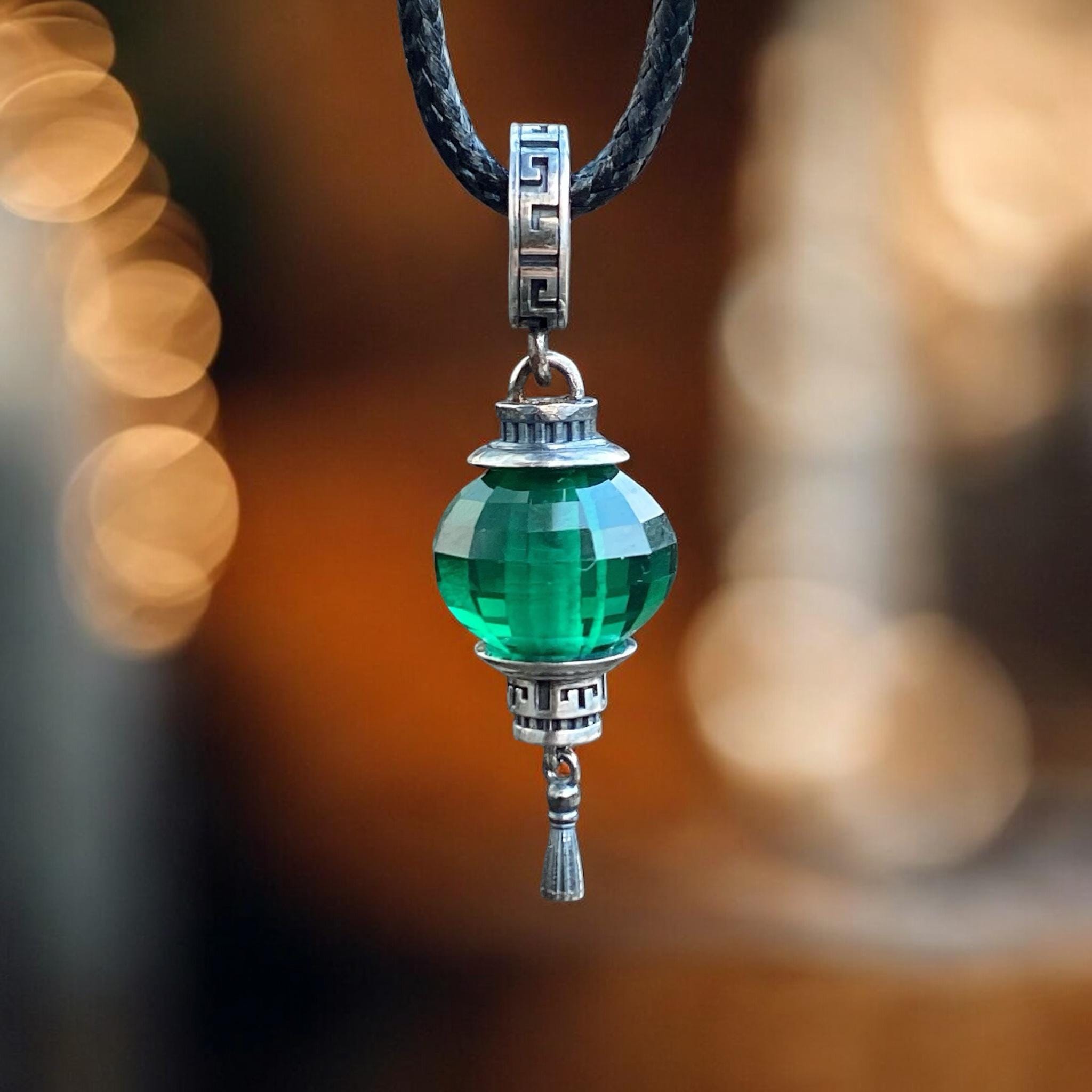 Amethyst Lantern Dangle Charm – Vintage Oriental Style Bead - Etsy