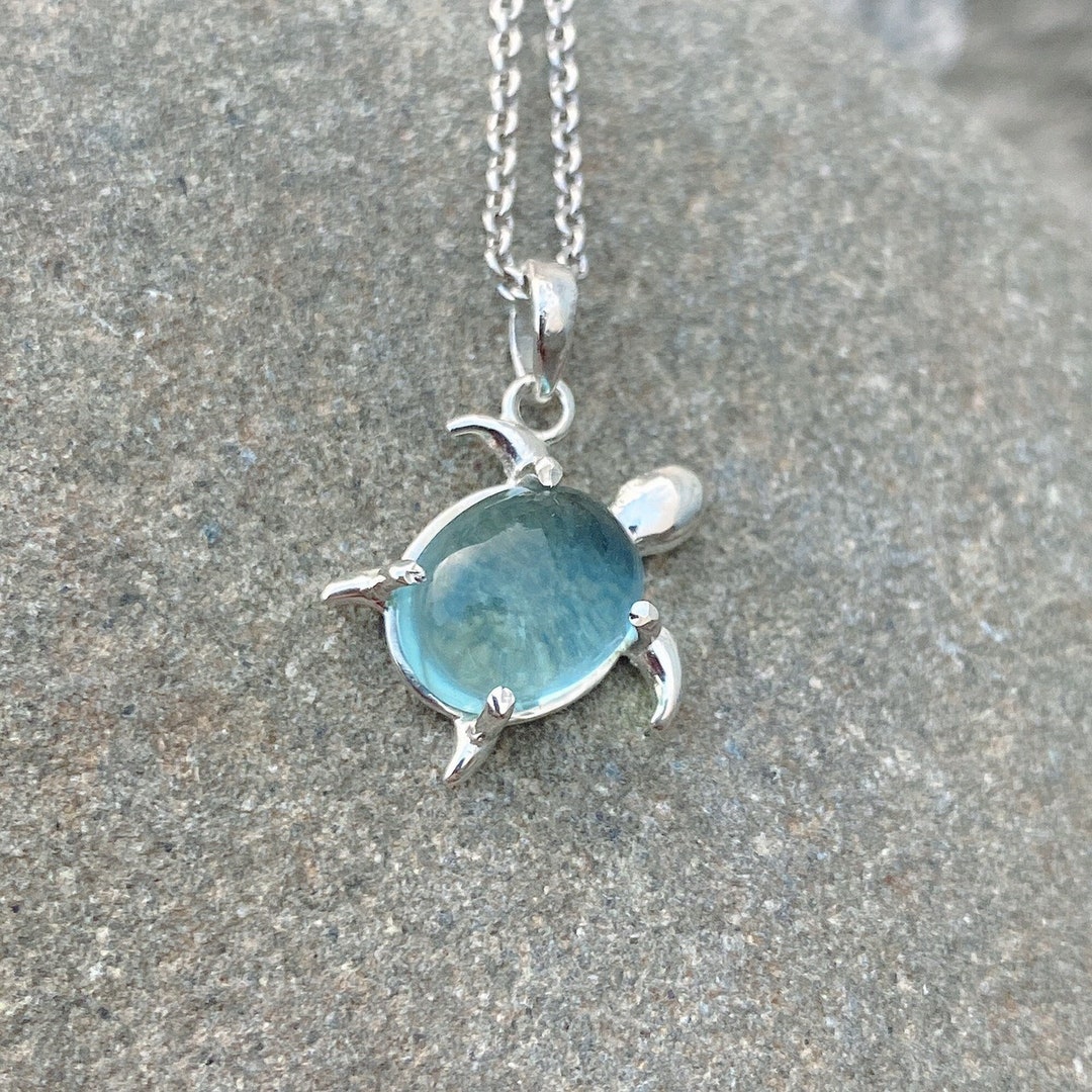 Sea Turtle Necklace, Sterling Silver Turtle Necklace, Sea Turtle Gifts ...