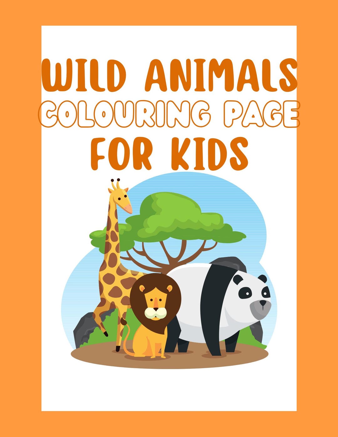Kids Wild Animals Colouring Pages-kids Animals Colouring Pages-kids ...