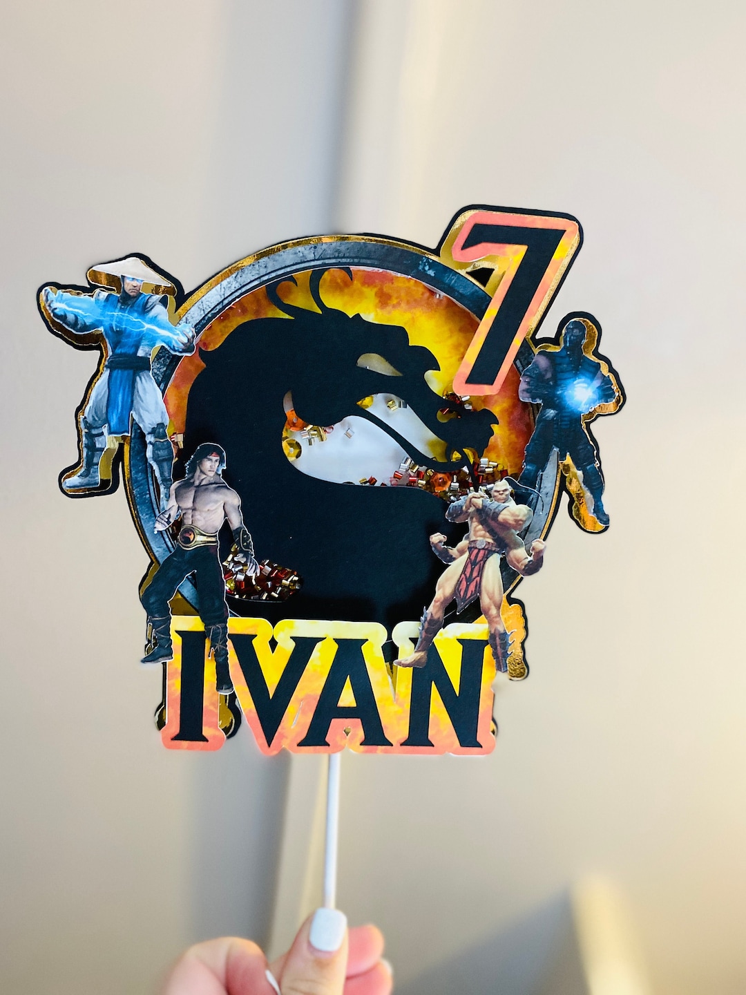 Mortal Kombat Cake Topper - Etsy