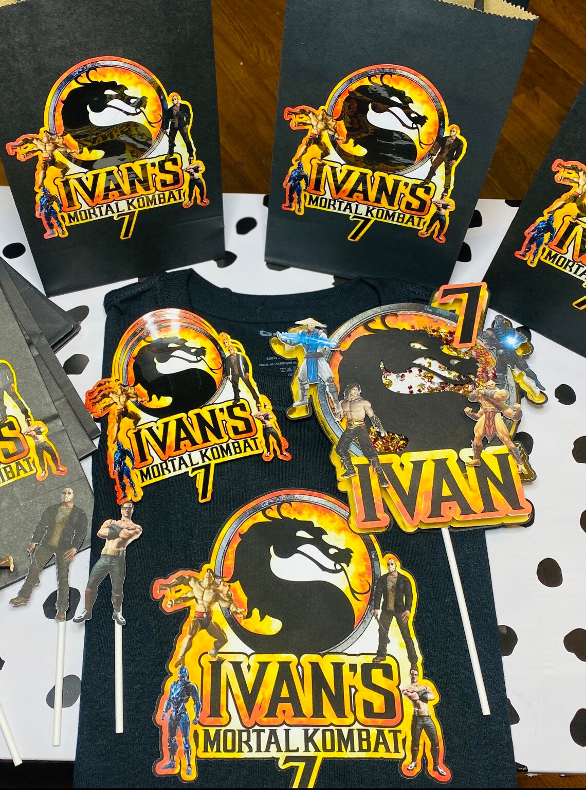 Mortal Kombat Cake Topper - Etsy