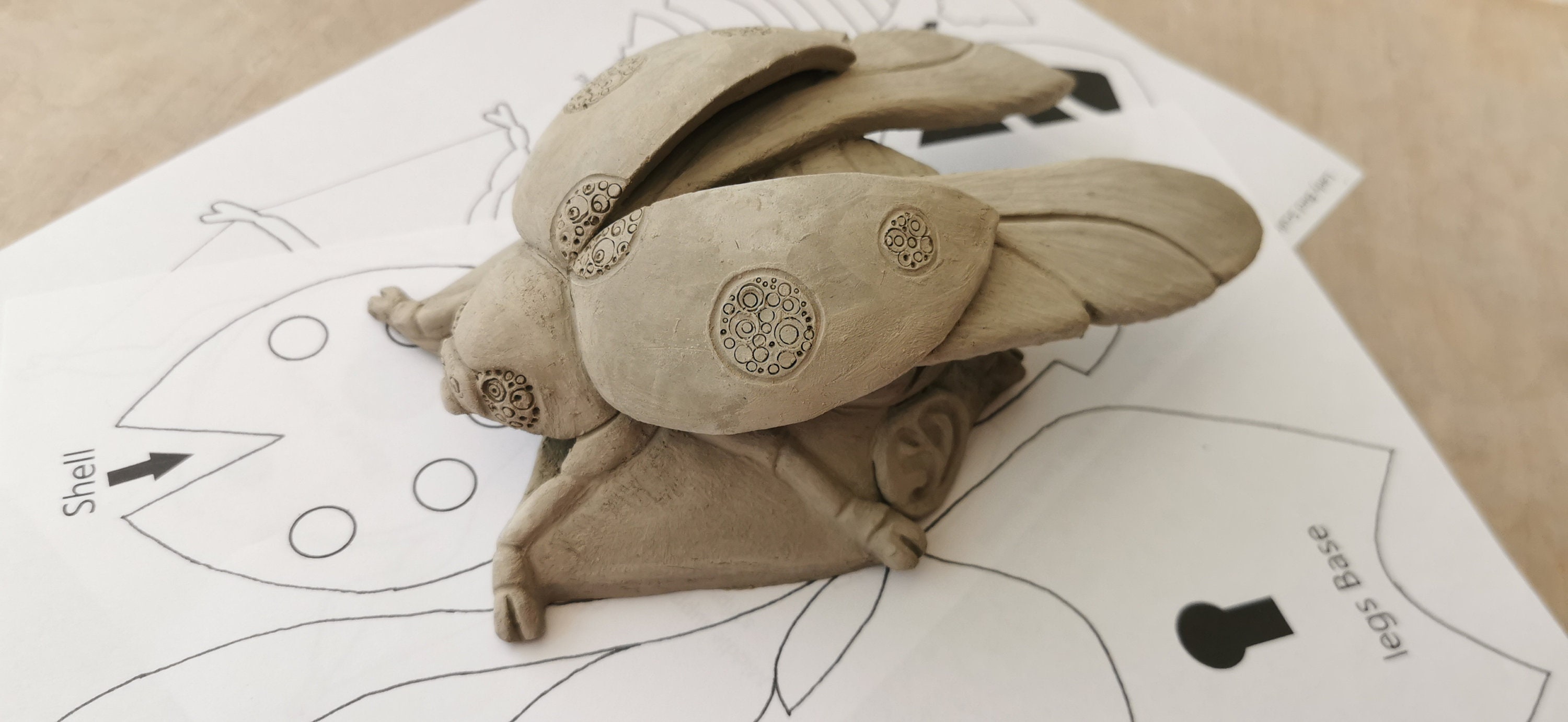 EASY Ladybug Sculpture Template Pattern | Etsy
