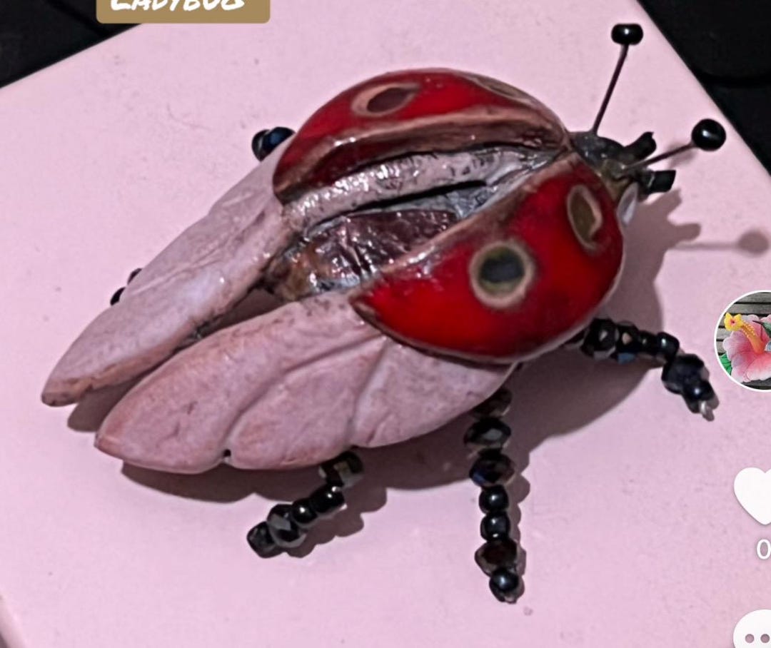 EASY Ladybug Sculpture Template Pattern With Free Youtube Video ...