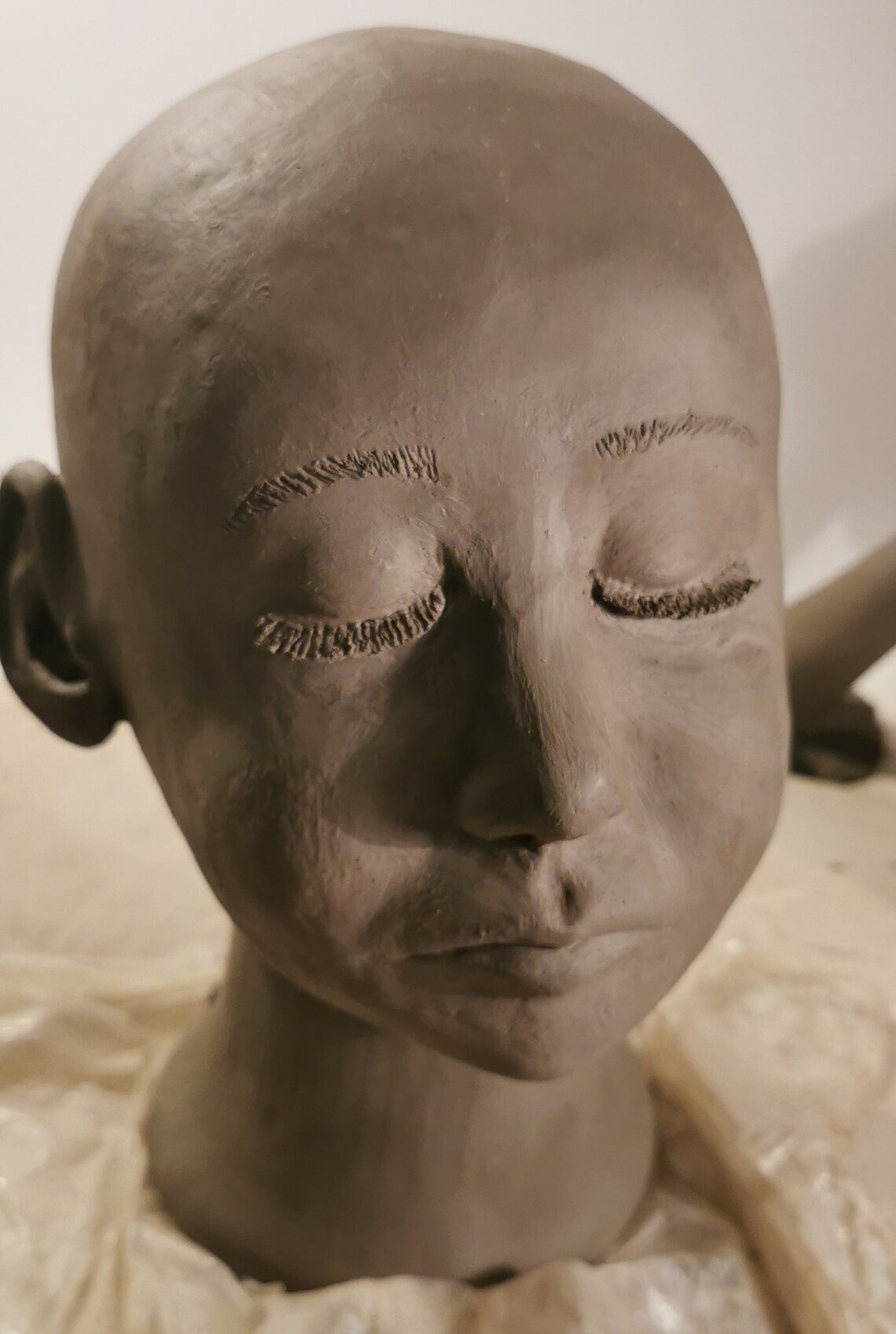 Child's Head Ceramic Bust Sculpture Template: Pottery/ceramic Hand ...