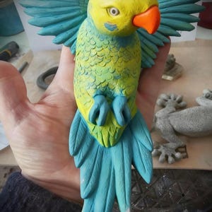 Parakeet Pottery Sculpture Template for Hand Building With Clay (PDF ...