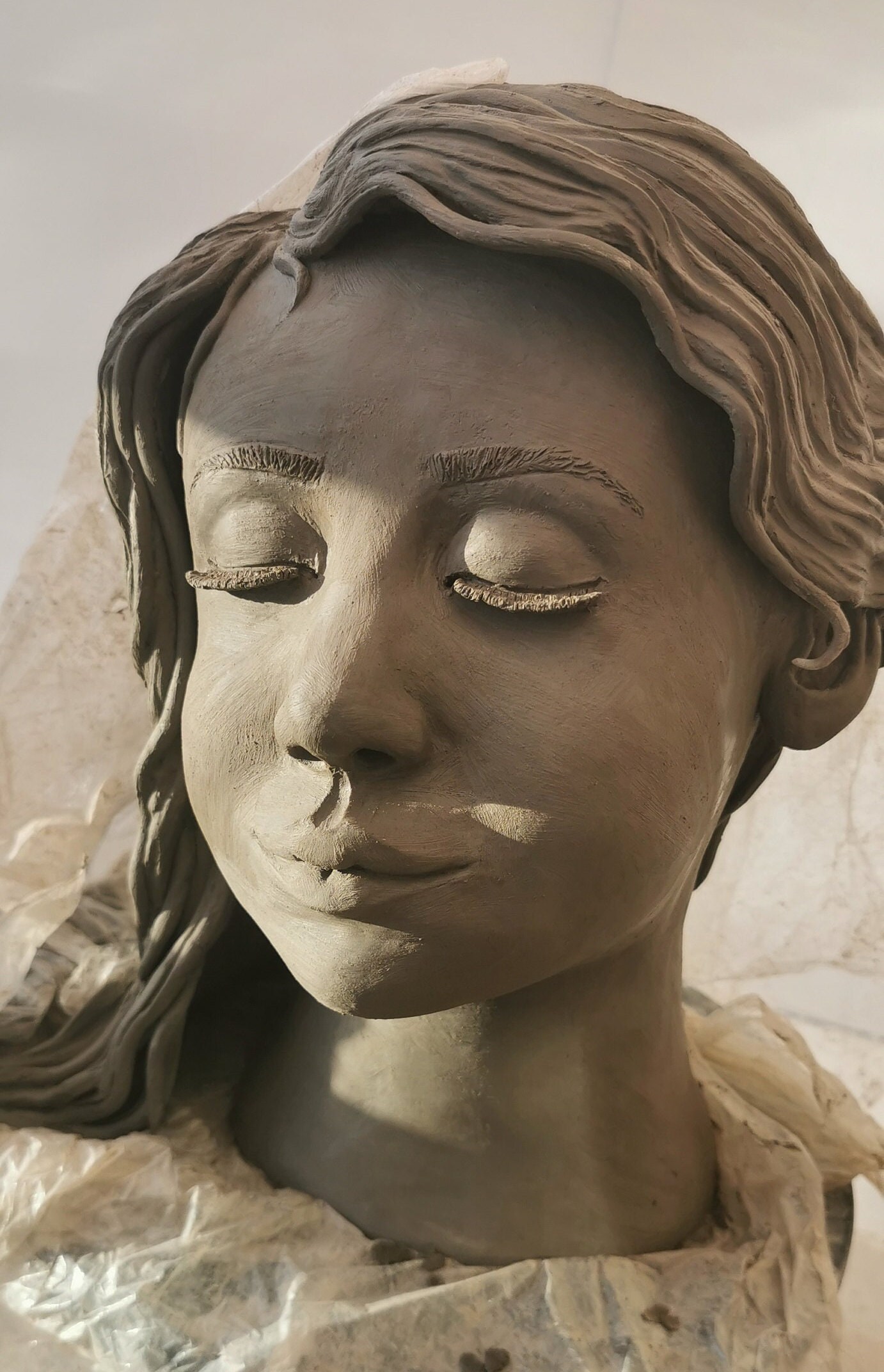 Child's Head Ceramic Bust Sculpture Template: Pottery/ceramic Hand ...