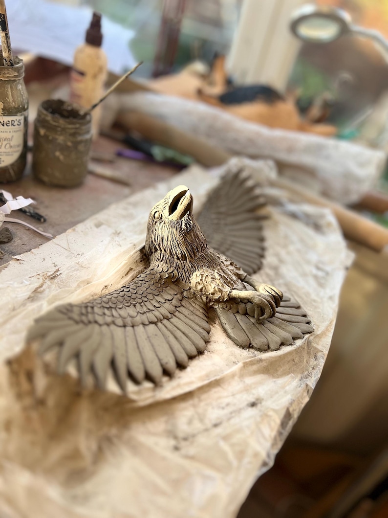 Raven Pottery Sculpture Template for Hand Building. With Video Classes ...
