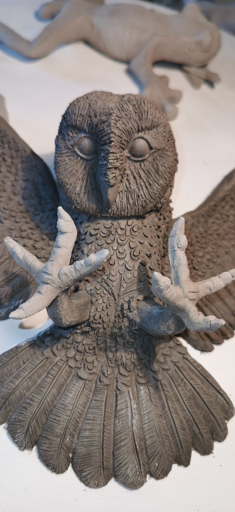 EASY Barn Owl Sculpture Template Pattern. with video | Etsy