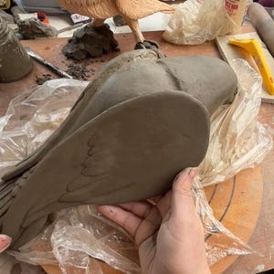 Raven Sculpture Template Pattern for Hand Building in Clay Includes 7 ...