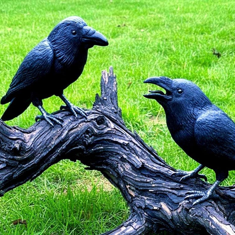 Raven Sculpture - Etsy