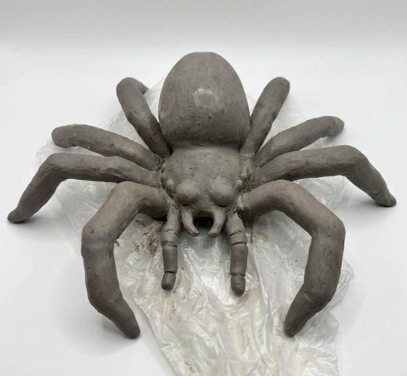 Spider Pottery Sculpture Template Pattern for Hand Building in Clay ...
