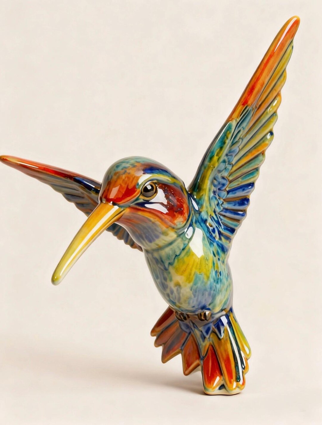 Hummingbird Ceramic Sculpture Template: Ceramic/pottery Hand Building ...