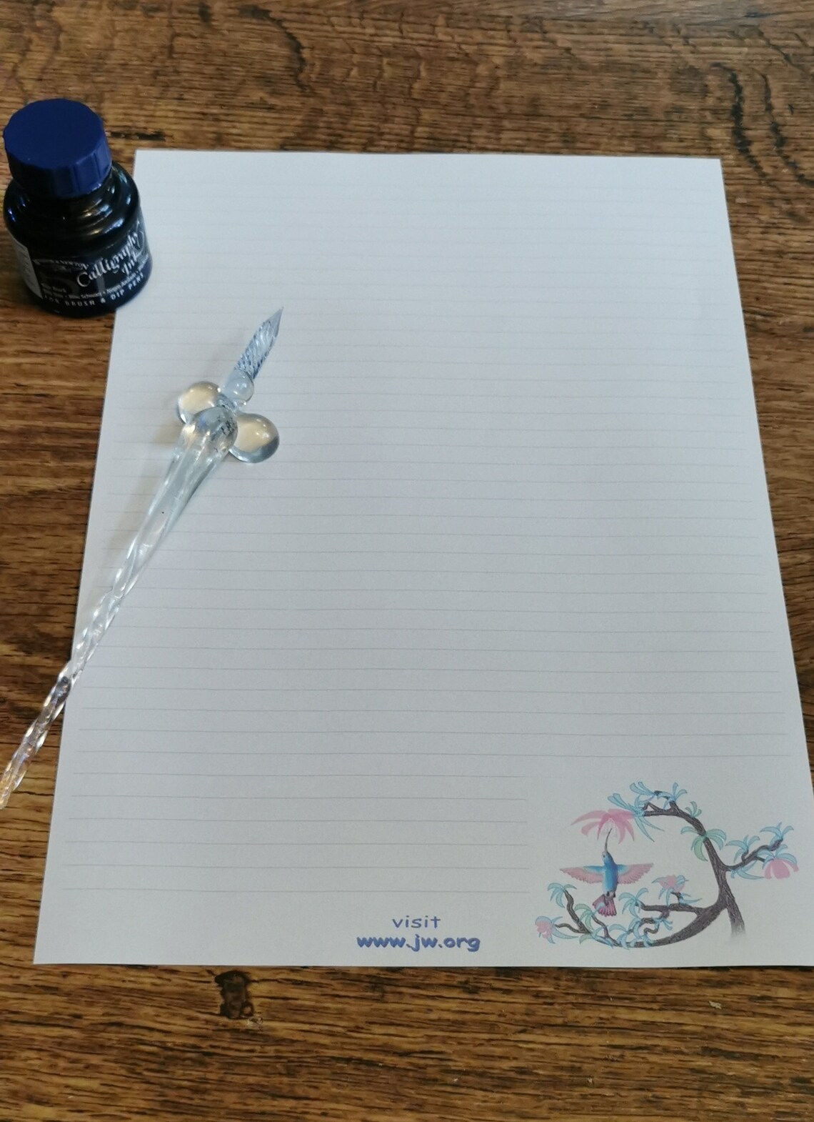 JW Paradise Letter Head Writing Paper PDF File Design for - Etsy