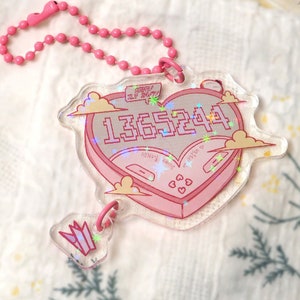 ARMY Pager/beeper Holographic Acrylic Charm/keychain/keyring BTS Enamel ...