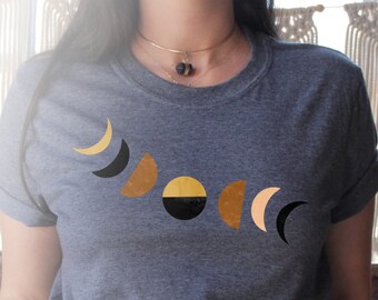 Moon Phases Shirt Moon Shirt Moon Phases Tshirt Moon Tee - Etsy