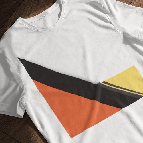 Mens Retro Geometric Print T-shirt Abstract Graphic Tee - Etsy