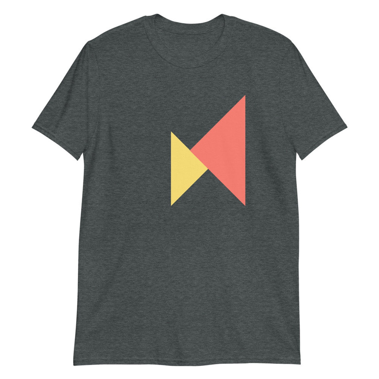 Women's Graphic Tees Two Triangles Shirt Modern Tee - Etsy