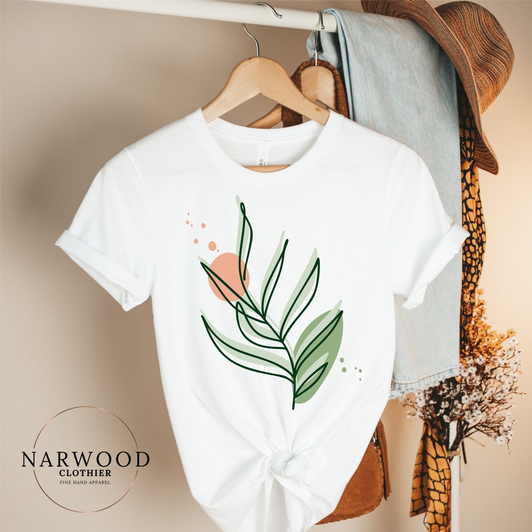 Abstract Floral Tee // Women's Clothing, Floral T-shirt, Minimalist Tee ...