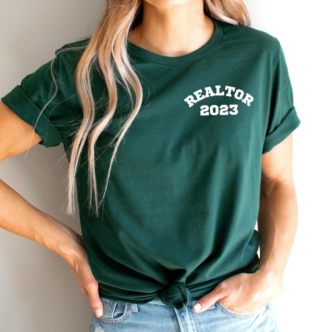 Left Chest Realtor 2023 Shirt, Realtor Shirt, Real Estate Agency Shirts ...