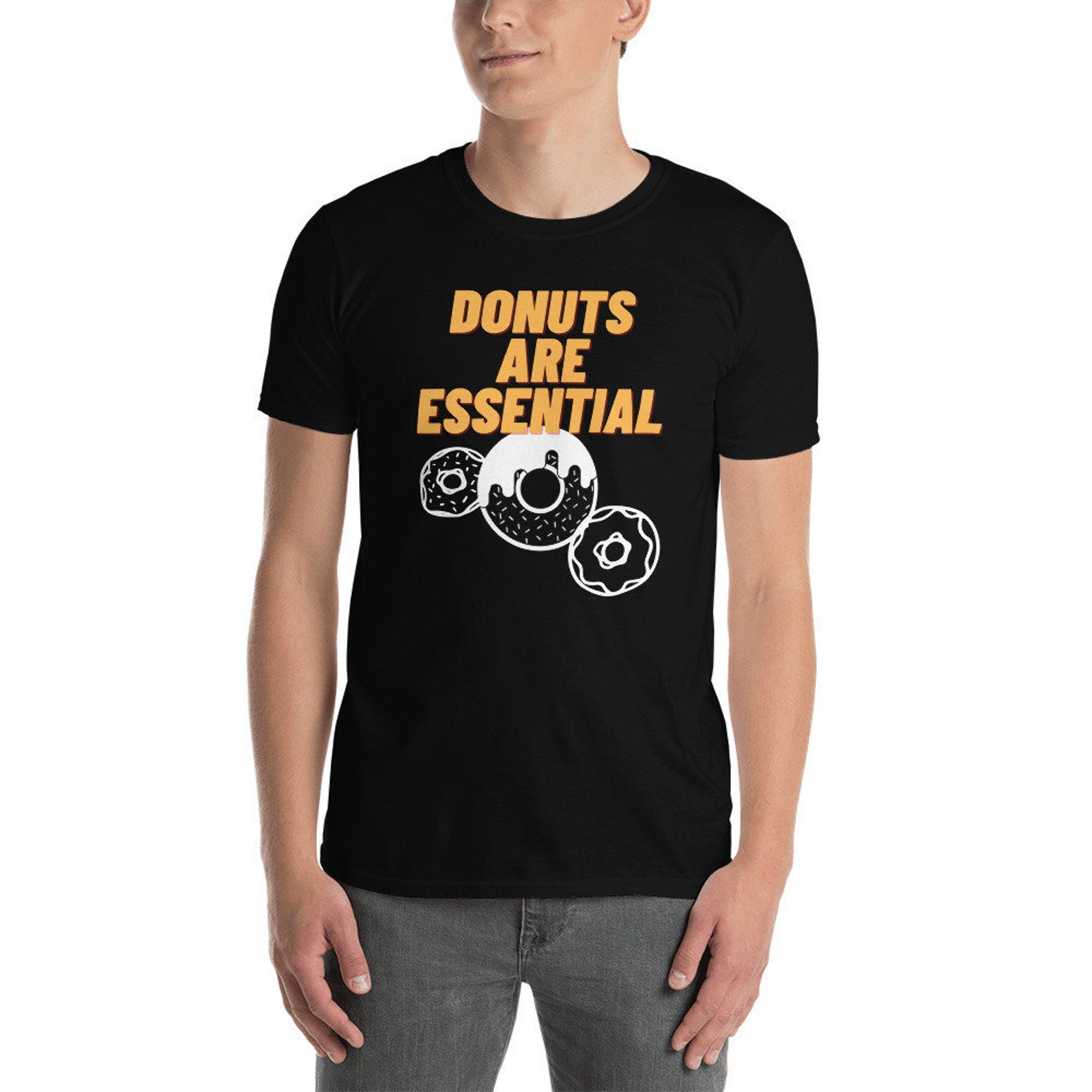 Donuts Are Essential Funny Sarcastic Shirt Donut Shirt - Etsy