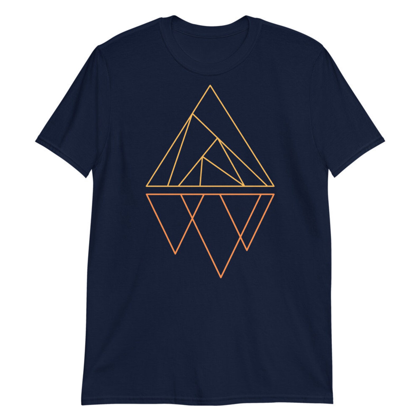 Abstract Triangles Shirt Modern Tee Abstract T-shirt - Etsy