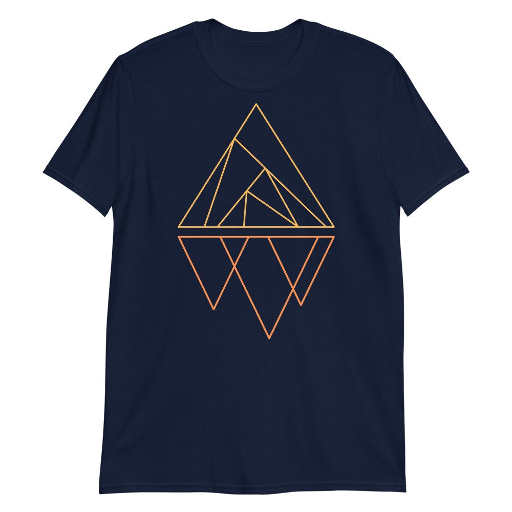Abstract Triangles Shirt Modern Tee Abstract T-shirt - Etsy
