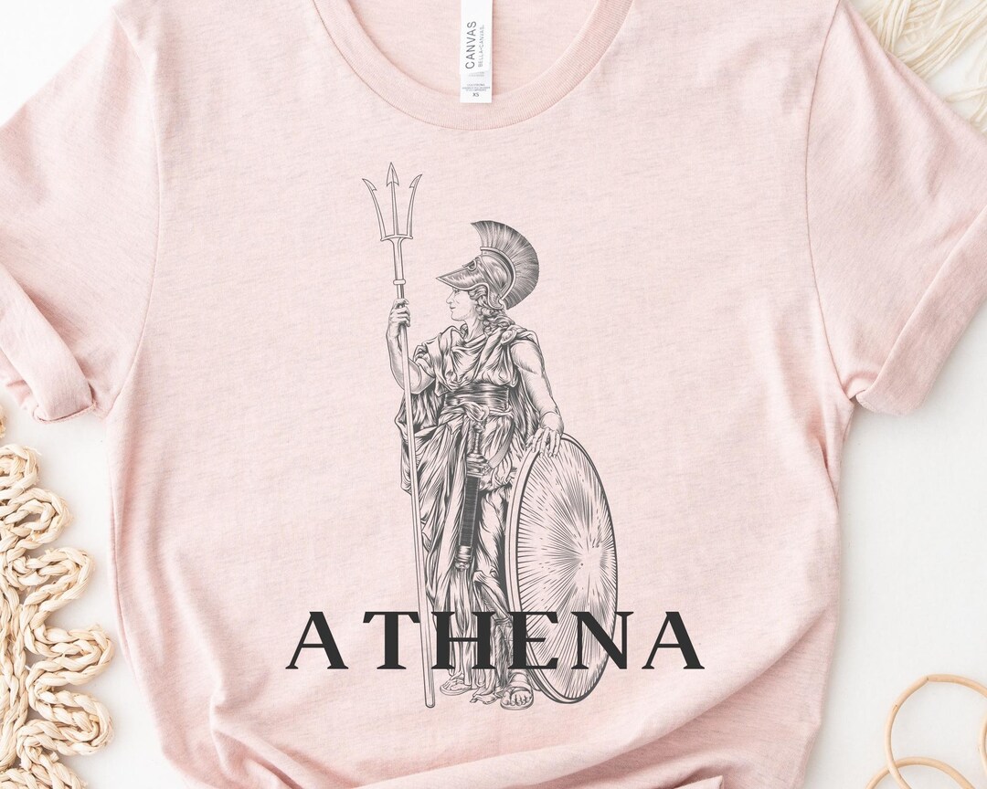 Athena Greek Goddess Tshirt, Goddess of Wisdom and War Tshirt, Greek ...