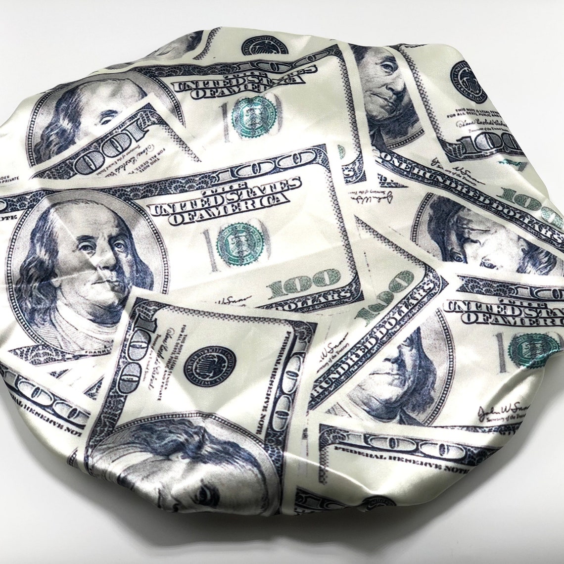 Money Designer Bonnet | Silk Bonnet for Curly Hair | Adult Sleep ...