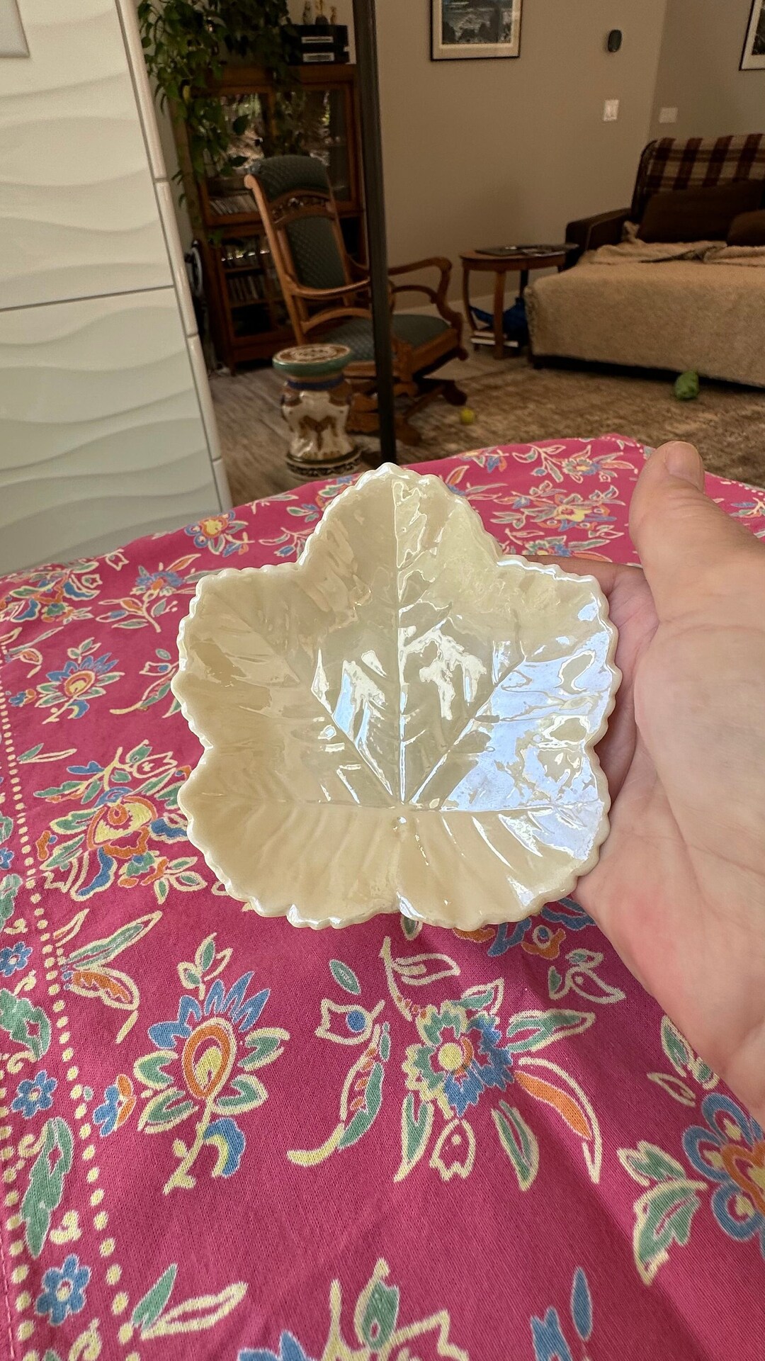 4 Vintage Belleek Fine Irish China Maple Leaf Plates - Etsy