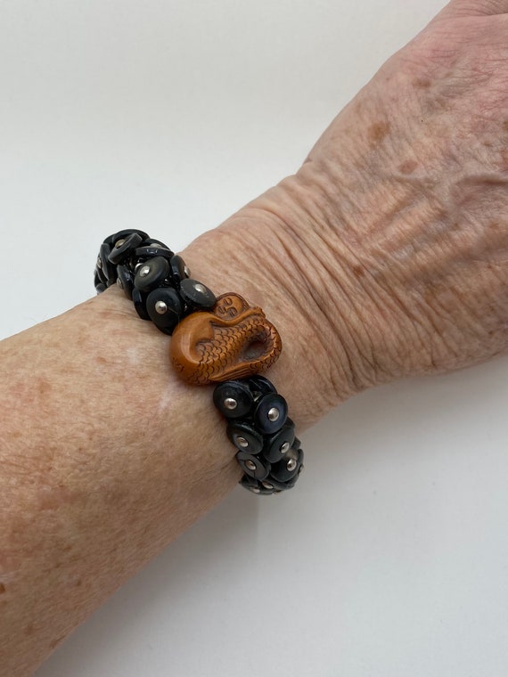 Vintage shoe buttons - Gem