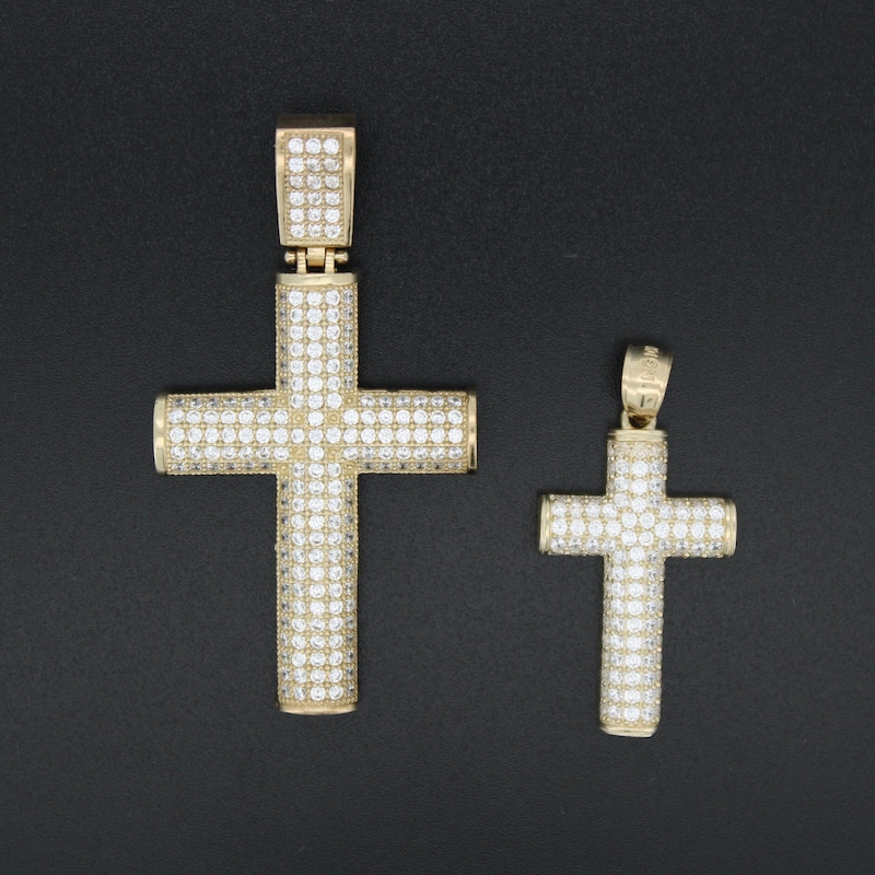 Iced Out Cross Chains - Etsy
